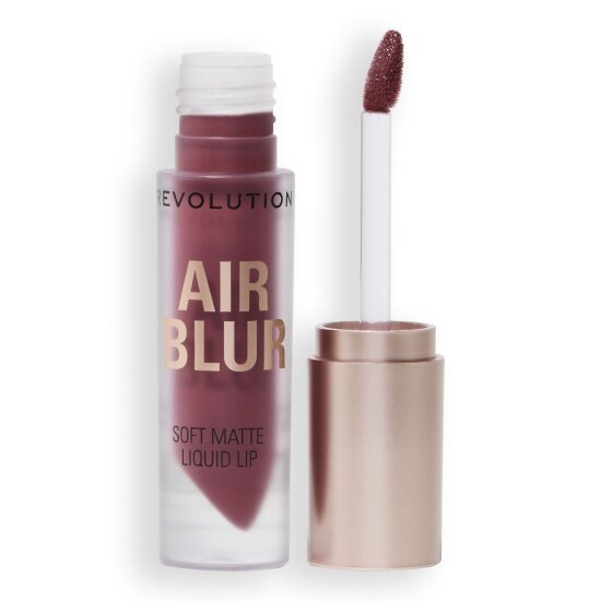 Жидкая матовая губная помада Revolution Makeup Air Blur Matte тон холодный сливовый, 3,5 мл