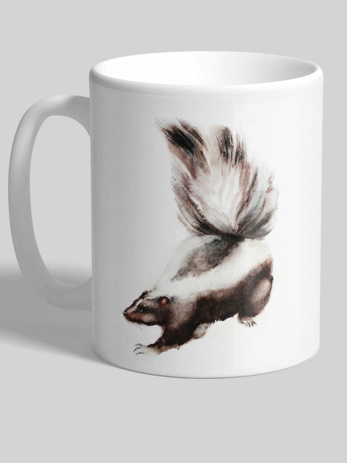 Кружка cooperative.moscow " Скунс " (кружка со Скунсом , Скунс , питомец, кружка с животным , подарок с любовью, друг человека, кружка с питомцем) , 330 мл, 1 шт