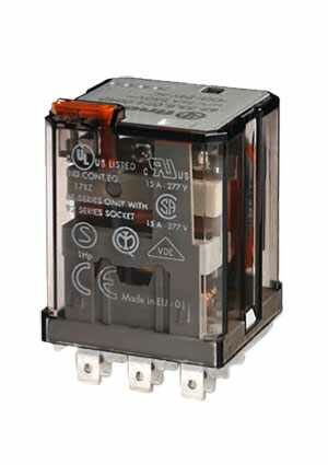 62.33.9.220.0040, Силовое реле; монтаж в розетку или наконечники (4.8х0.5мм); 3CO 16A; катушка 220В