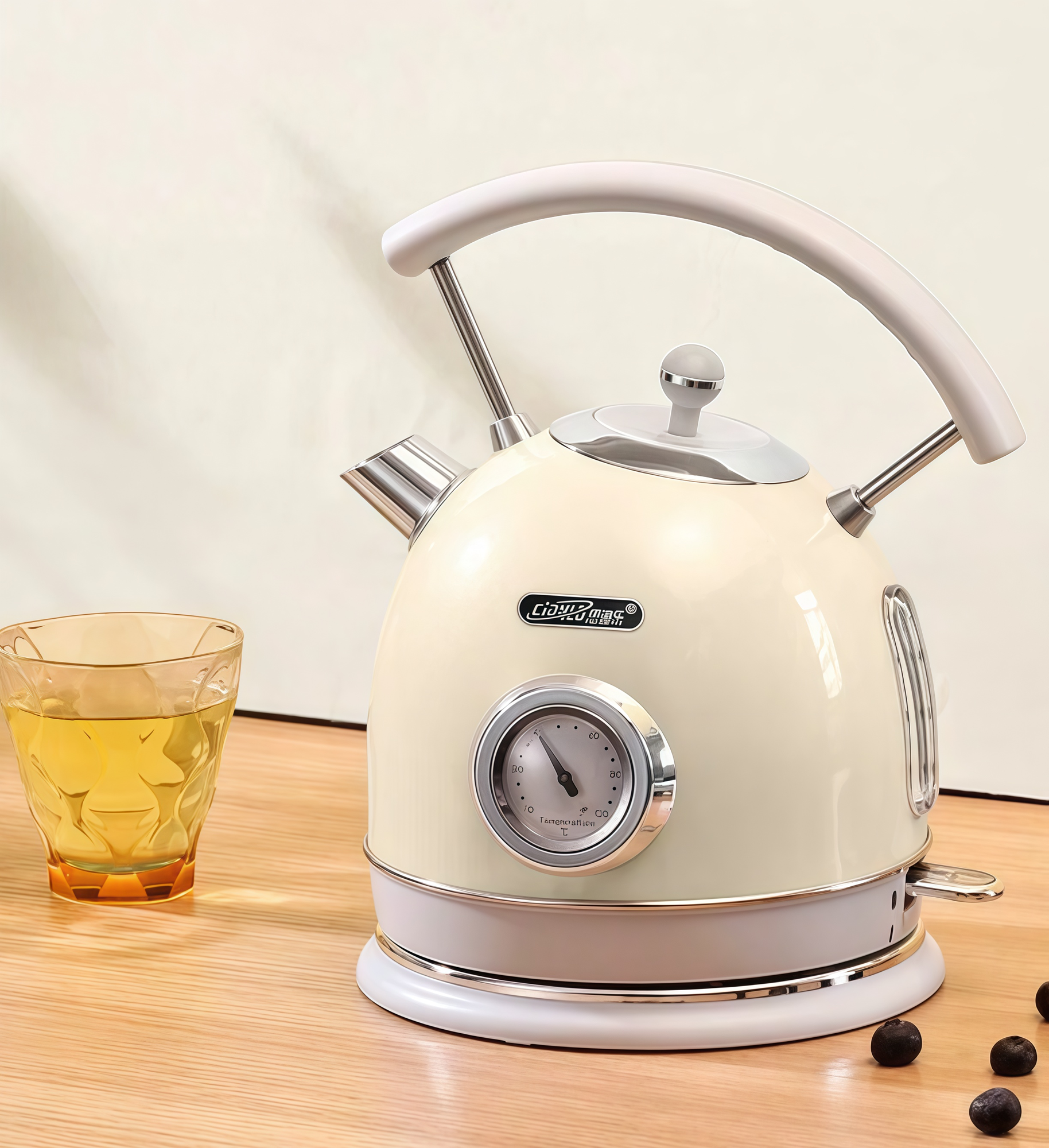 Чайник электрический U926, в ретро стиле, с индикацией температуры