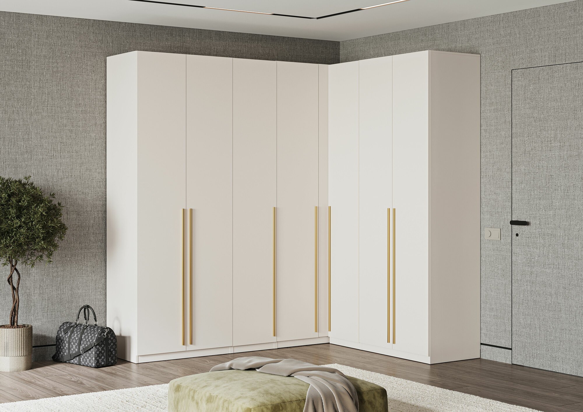 Ларго Вариант №3 (с фасадами) (Кашемир, Кашемир) (Миф)