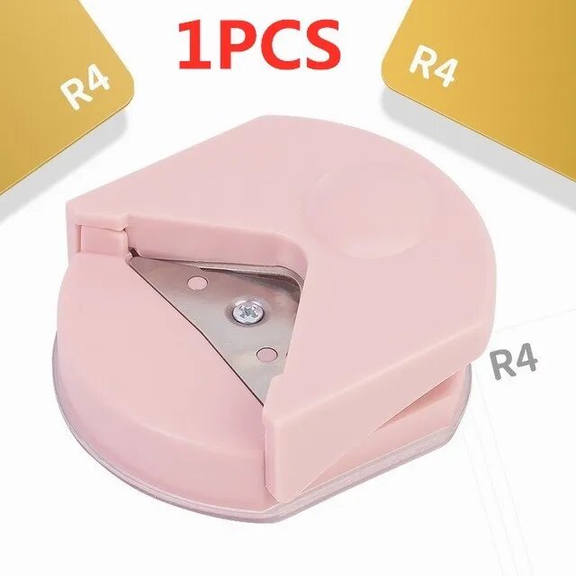 Портативный угловой дырокол Corner Rounder R4 Розовый, Pink