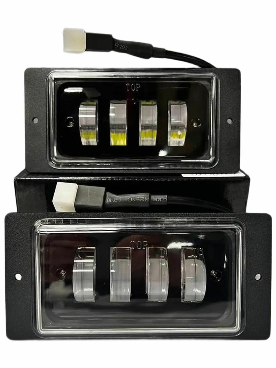 LED фары ПТФ 6000k для ВАЗ 2110-2115, Шевроле Нива / Ближний 40W с регулировкой / противотуманные лед на Lada