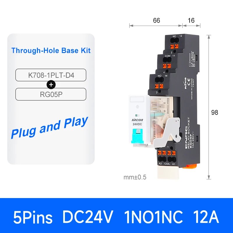 Электромагнитное реле ENMG K708 AC220V