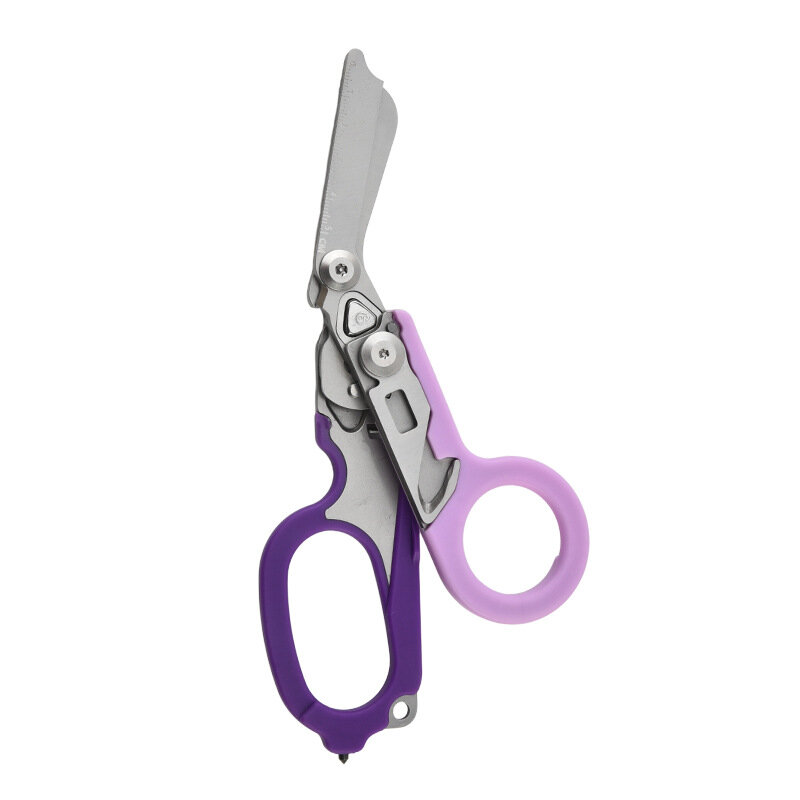 6-в-1 тактические ножницы в стиле Leatherman, складной инструмент для активного отдыха с чехлом K, нержавеющая сталь 420HC