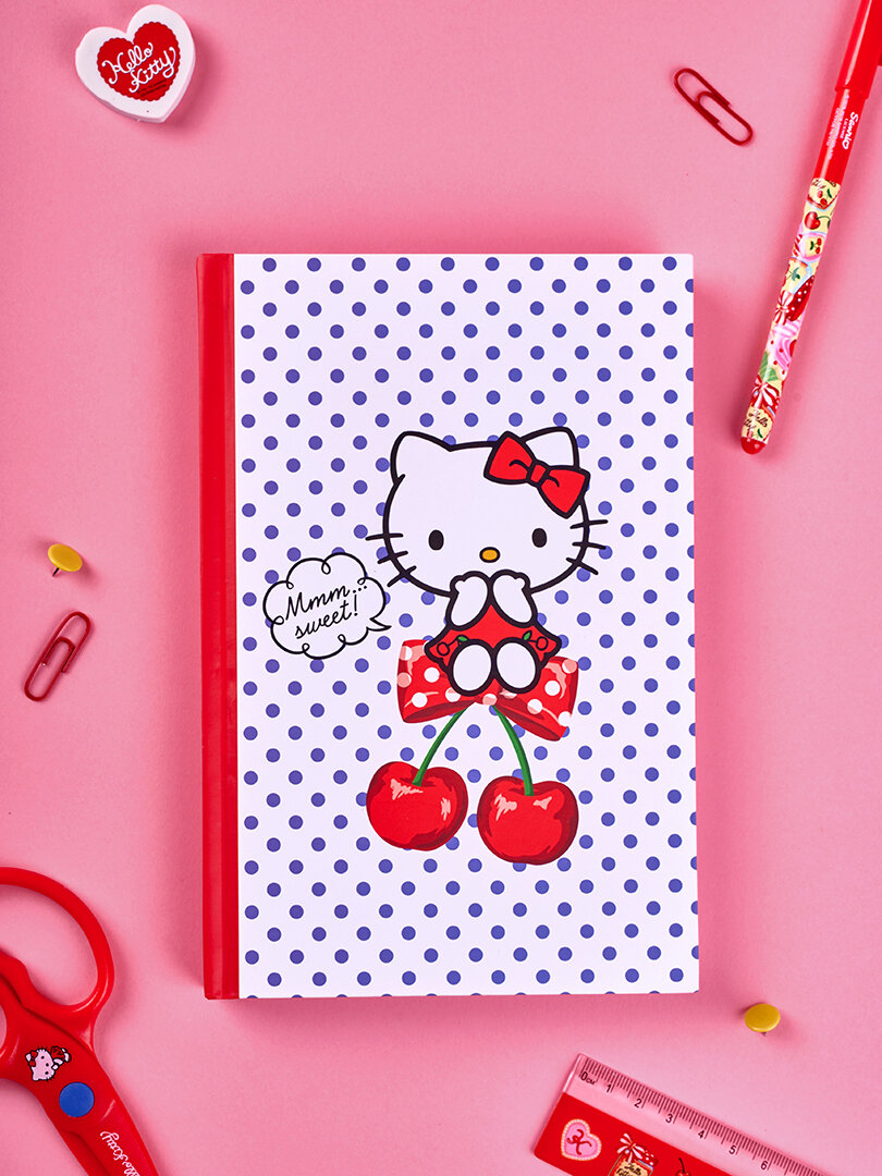 Блокнот А5 для записей в линейку "Polka Dot" Hello Kitty, 120 листов, Остров Мечты