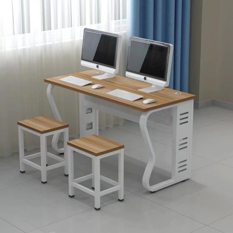 Компьютерный стол для школьного обучения, мультимедийный компьютерный стол, учебная панель для студентов, двойной стол и стул, компьютерный стол