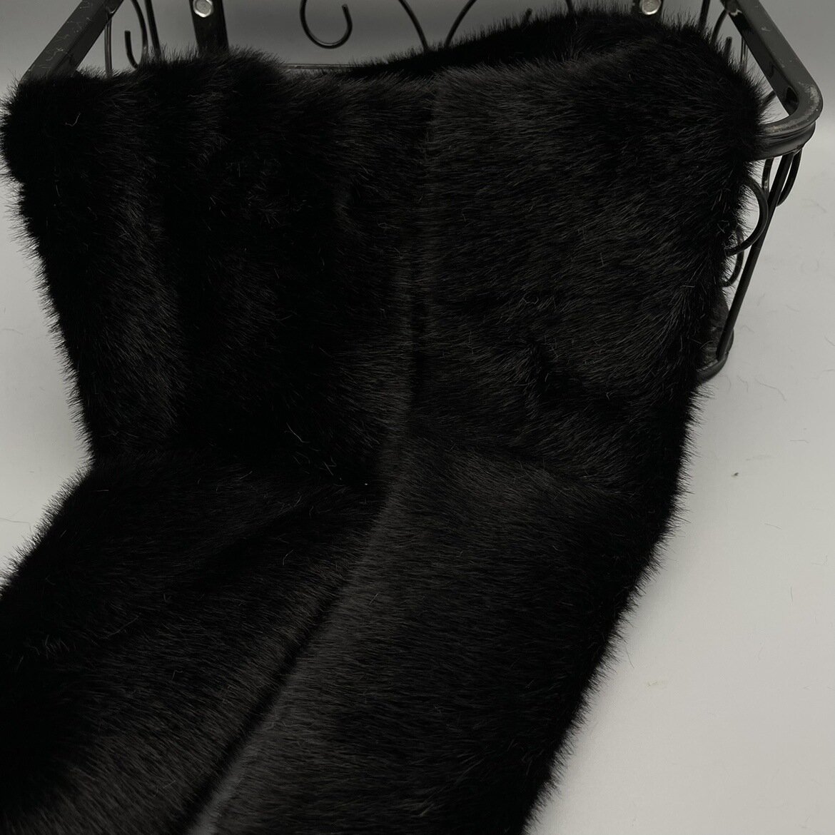 Новая ткань из искусственного меха норки с высоким и низким ворсом, двухцветная окрашенная, заостренная серебристо-голубая норка, высота ворса 12 мм, 45160 см, доступно несколько вариантов