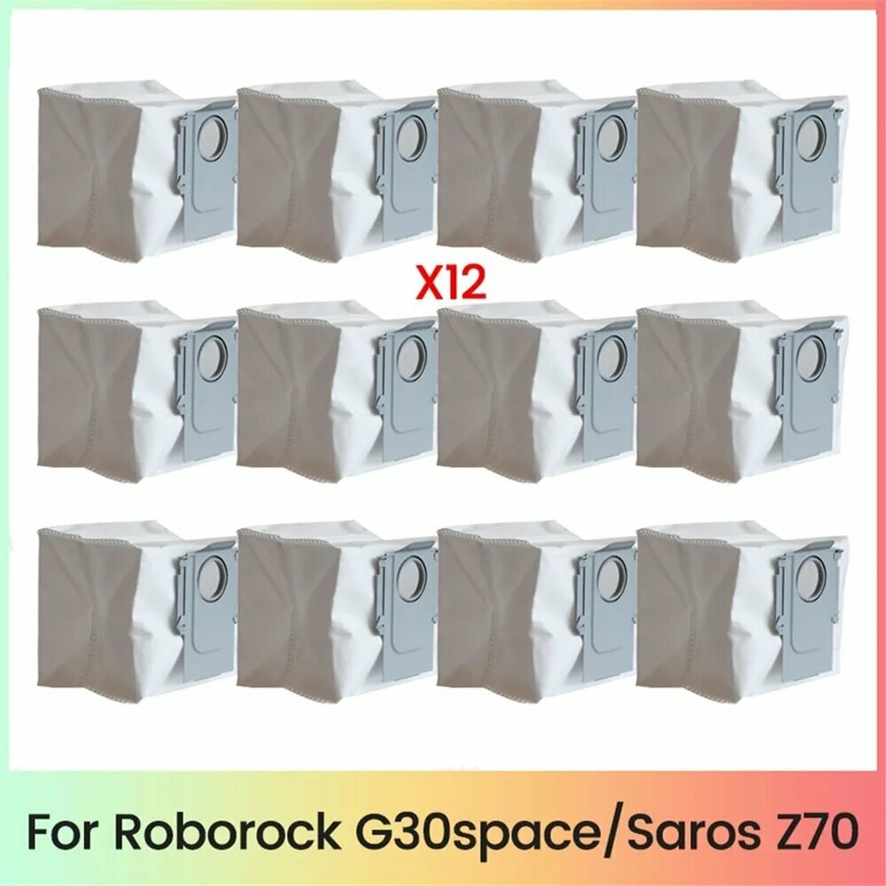 Пылесборники для пылесоса Roborock Saros Z70 / G30space, сменные детали, нетканые мусорные мешки, 12 шт.