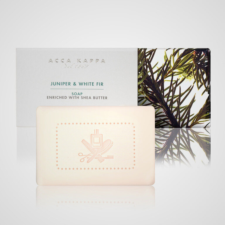 Мыло туалетное твердое JUNIPER & WHITE FIR 150 гр ACCA KAPPA JUNIPER & WHITE FIR Soap Мыло 150 гр