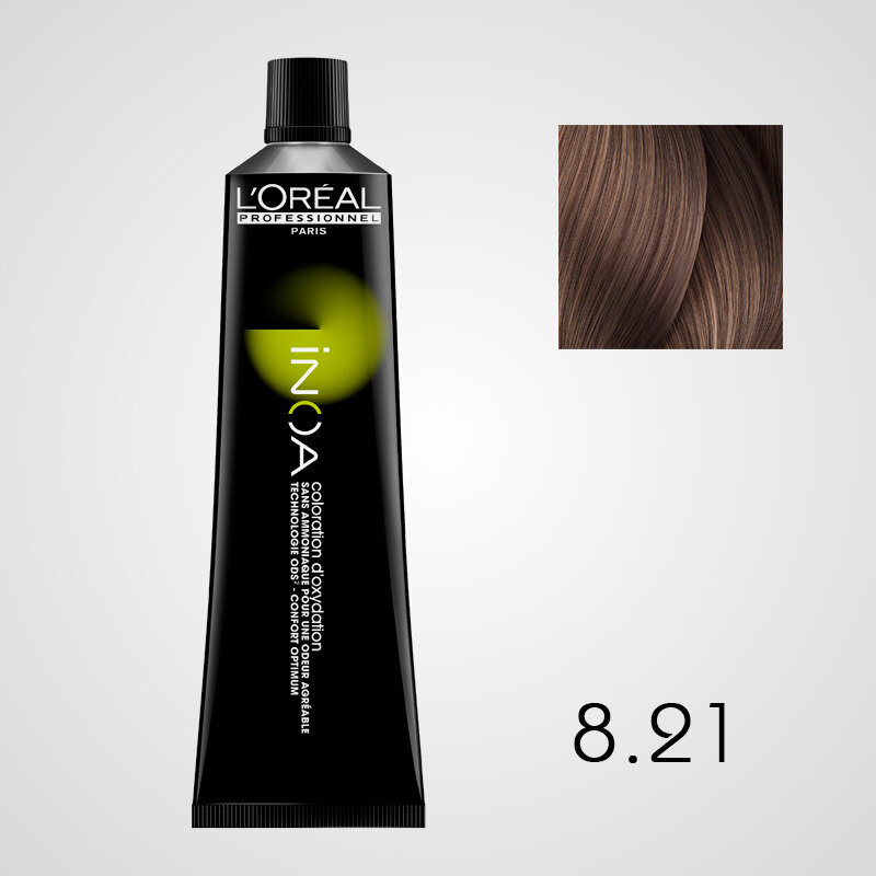 Краска для волос Inoa 8.21 60 гр L'Oreal Professionnel Inoa Blond 8.21 60G VA44 Краска 60 гр
