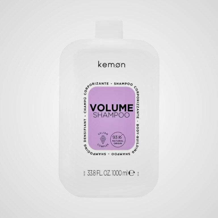 Шампунь для придания обьема тонким волосам 1000 мл KEMON Volume Shampoo Velian Шампунь 1000 мл