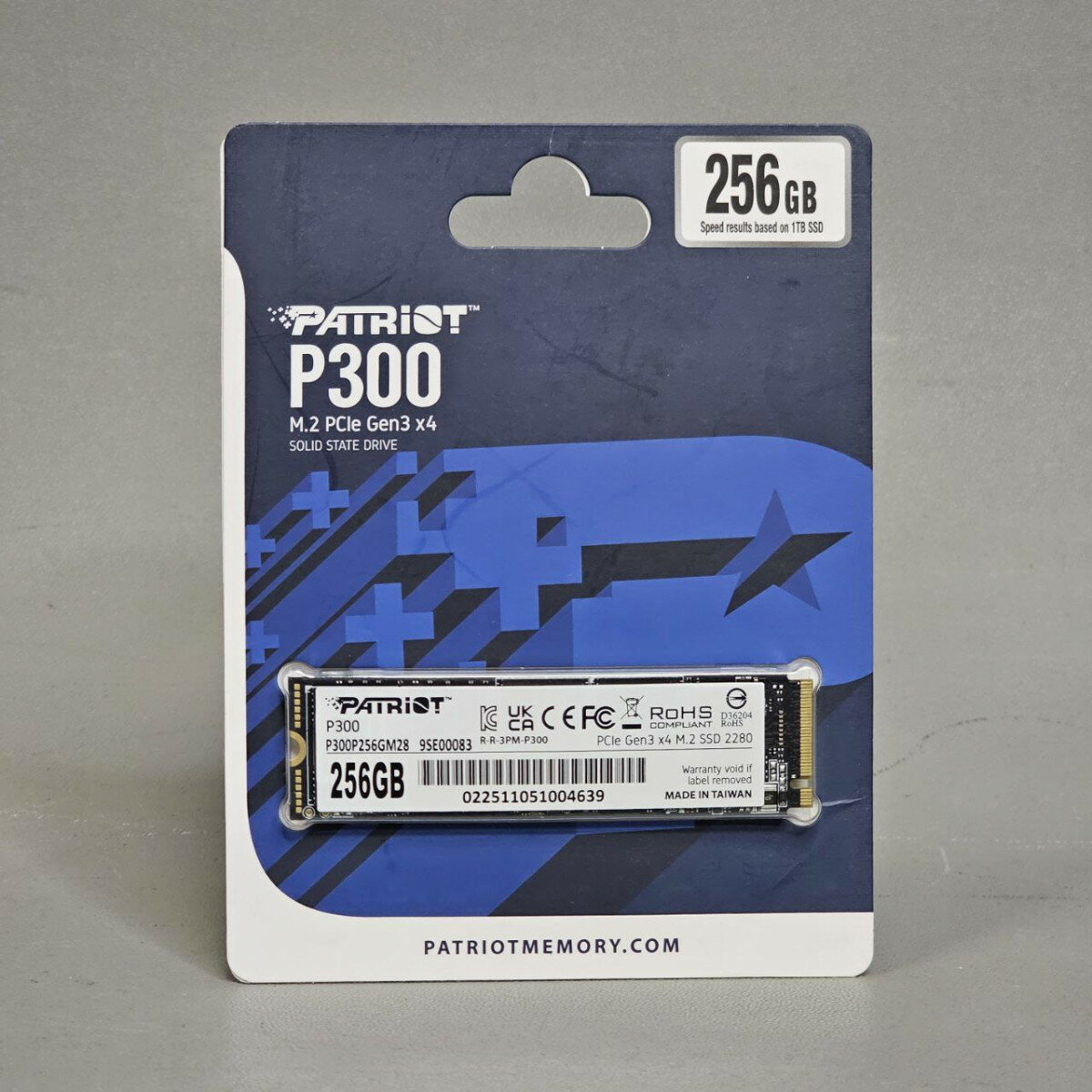 256 ГБ M.2 NVMe накопитель Patriot P300 [P300P256GM28]