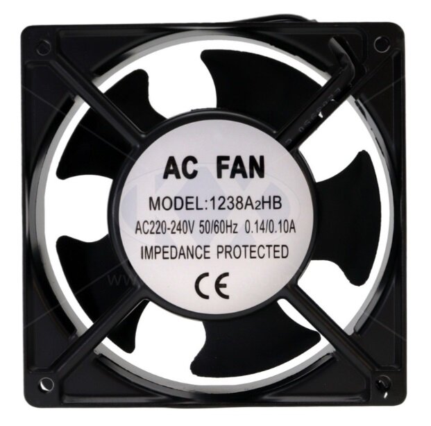 Вентилятор 120х120х38 1238A2HB 220V (ball bearing)