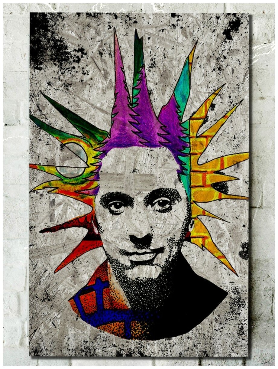 Картина интерьерная на рельефной доске Музыка КИШ (Король и Шут, Михаил Горшенев) - 7170 В