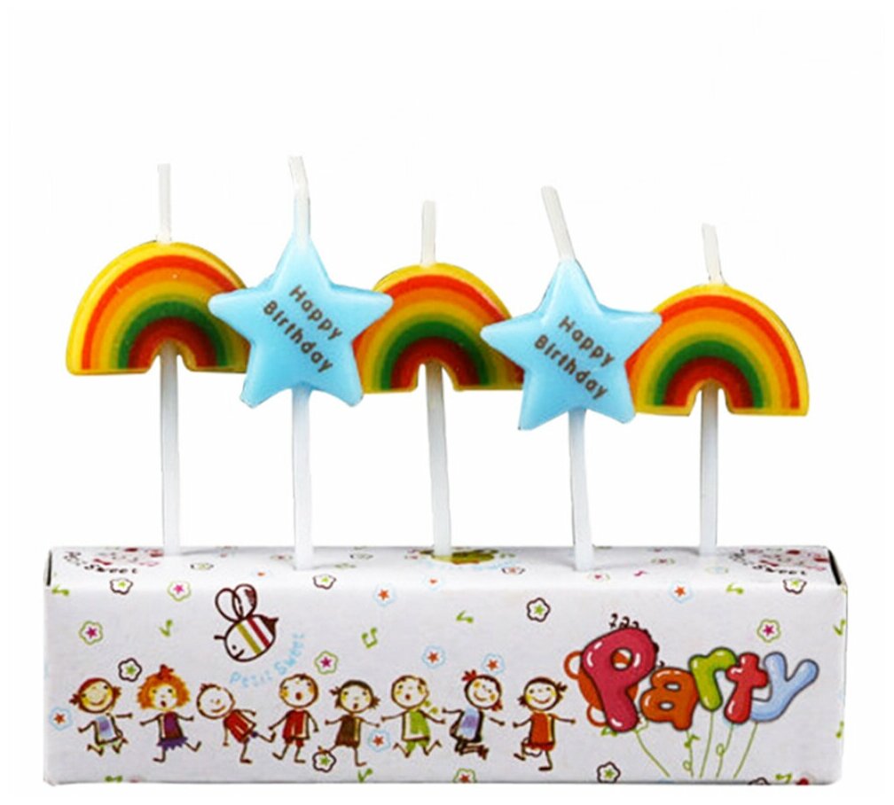 Набор фигурных свечей для торта Diligense Party