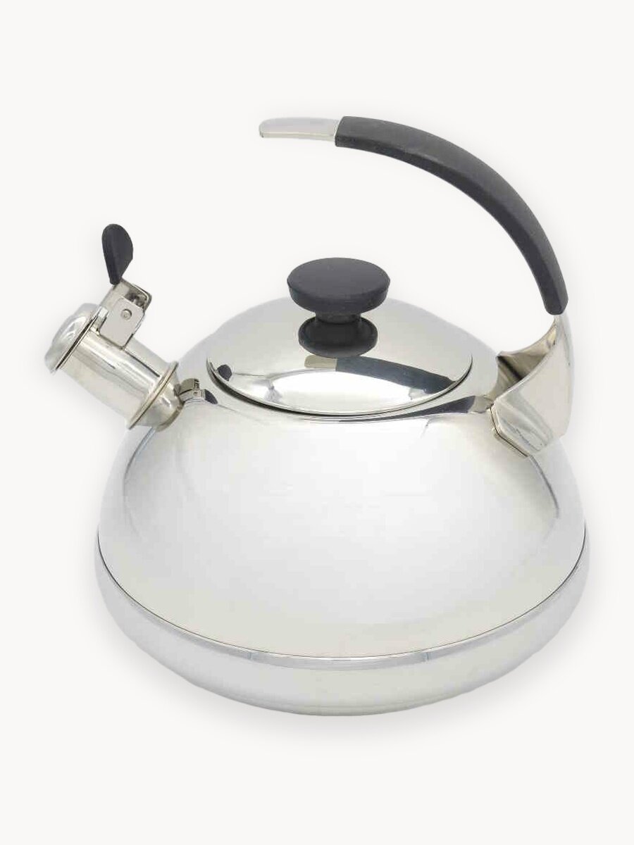 Чайник кухар, 2,5л, нержавеющая сталь, со свистком, тройное дно, для всех типов плит