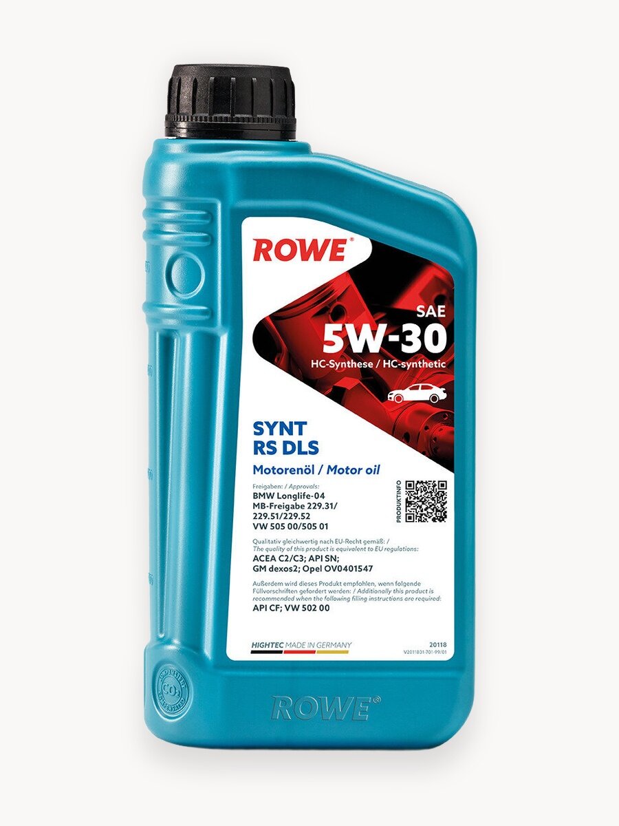 Моторное масло ROWE HIGHTEC SYNT RS DLS 5W-30 (1 л)