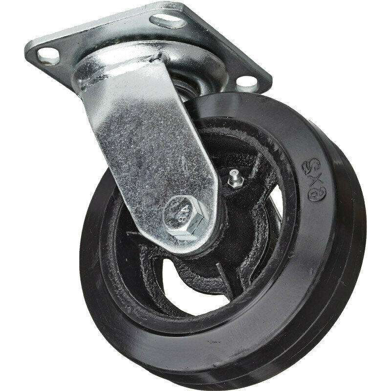 Колесо для тележки SCd 160, повор, литая резина, без торм, 160мм, 400722