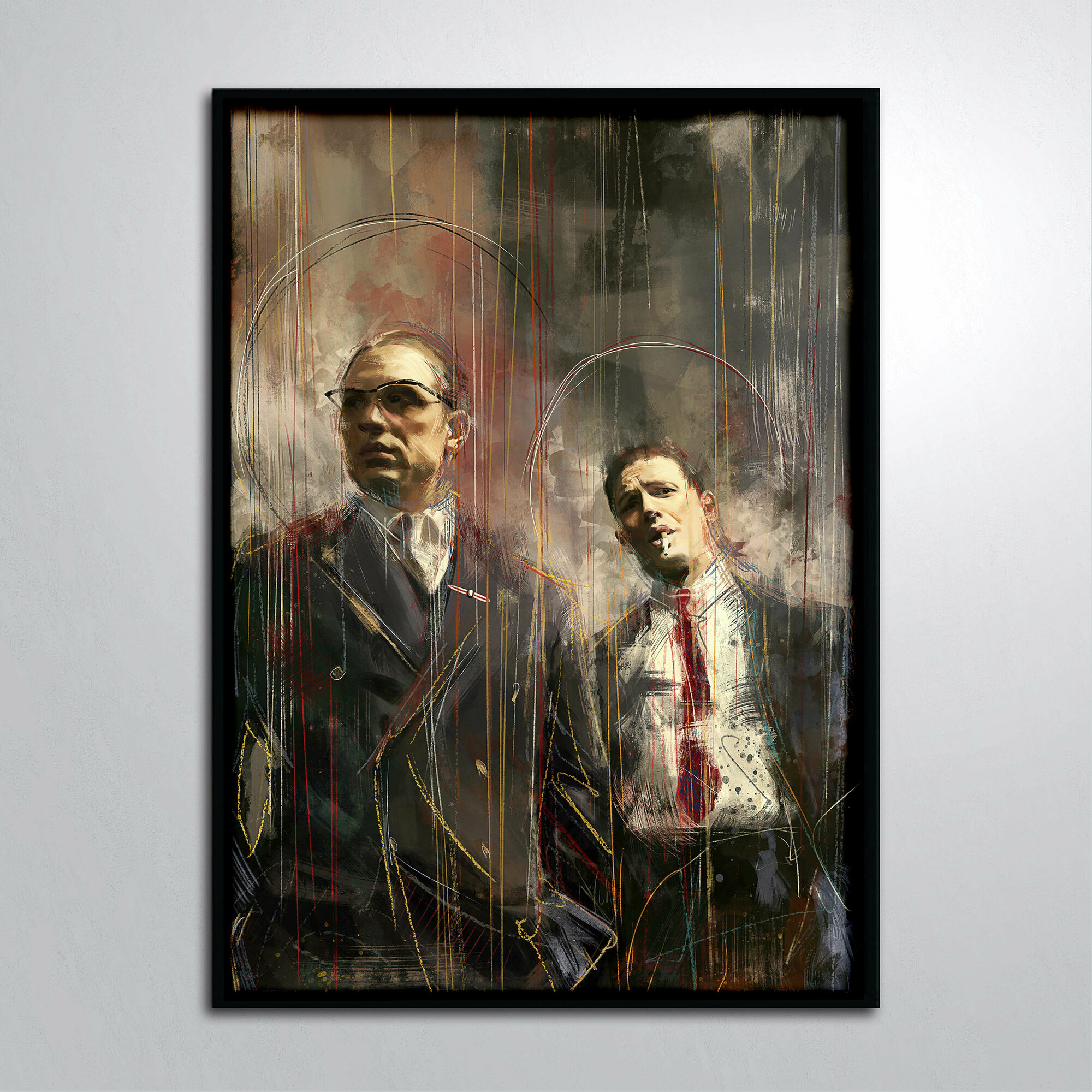 Постер без рамы/Легенда Том Харди Живопись Картина Legend