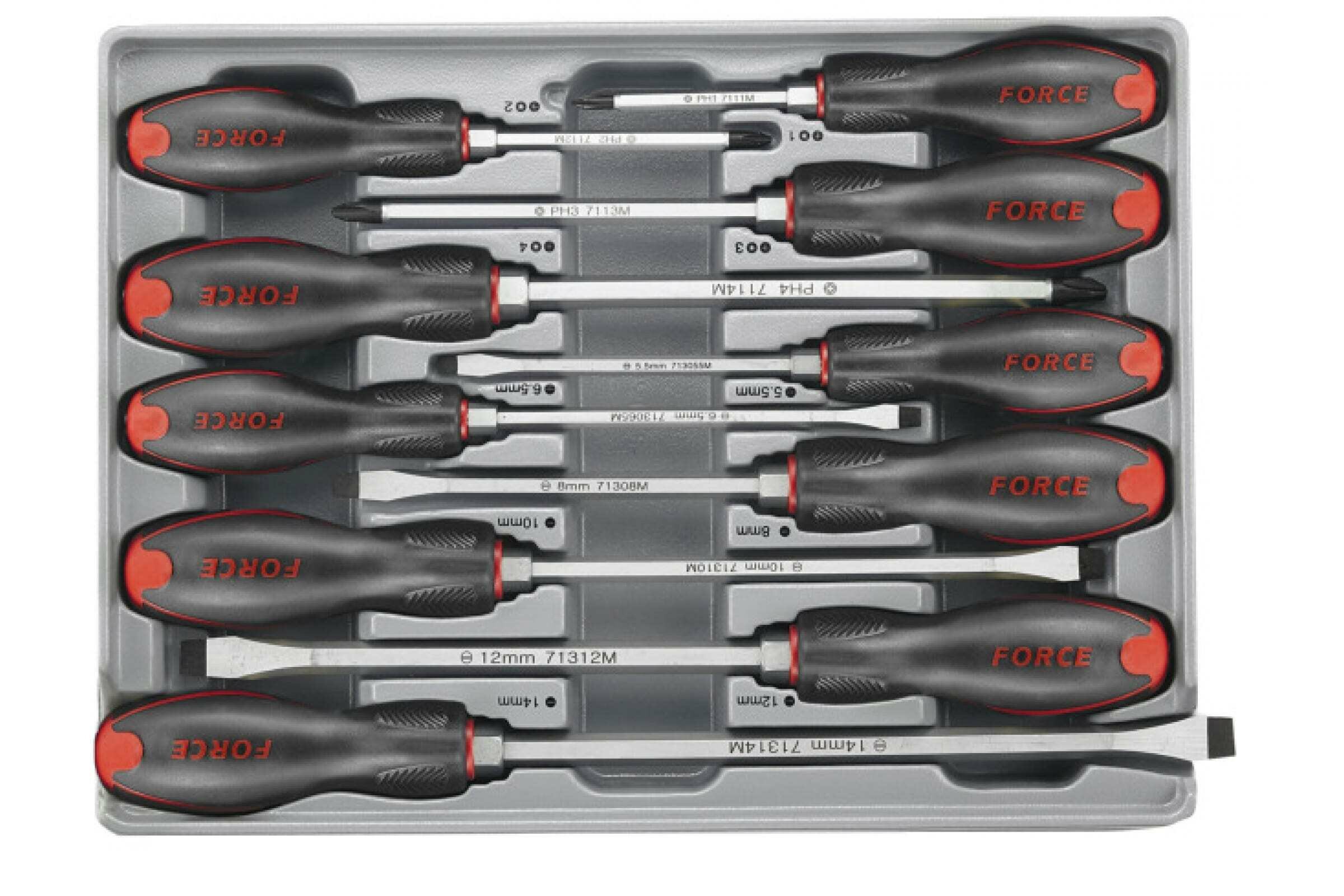 Набор ударных отверток FORCE 2108 10 предметов