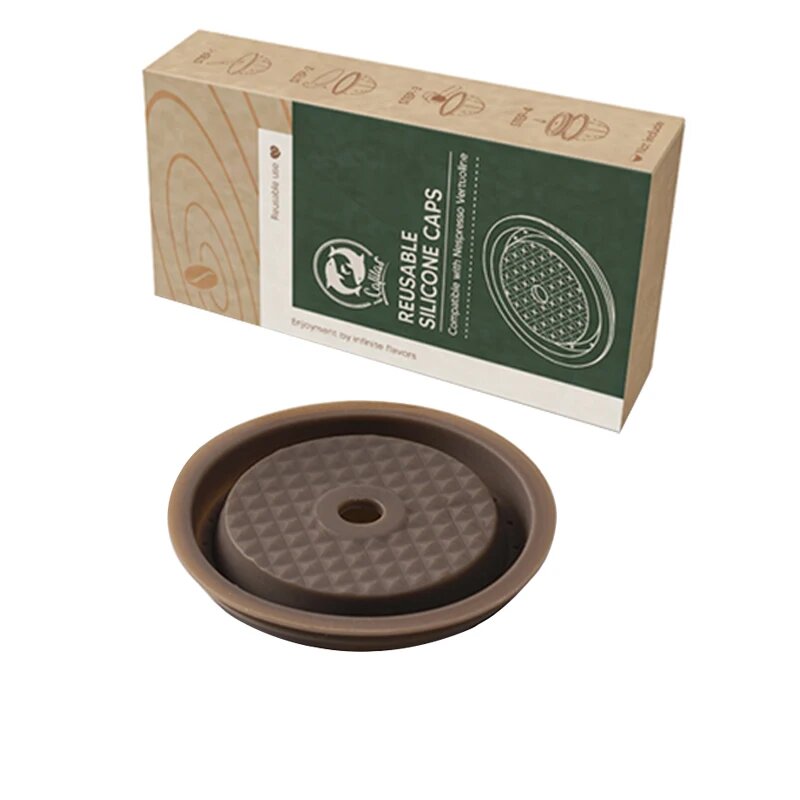 Многоразовая капсула из нержавеющей стали для Nespresso Vertuo POP, цвет: 1 lid