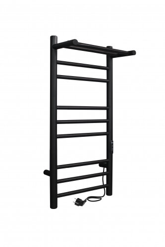 Полотенцесушитель Indigo® Line Trinity с/п (electro) 70/30 (таймер, скр. монтаж, унив. подкл. R/L, Черный муар) INDIGO