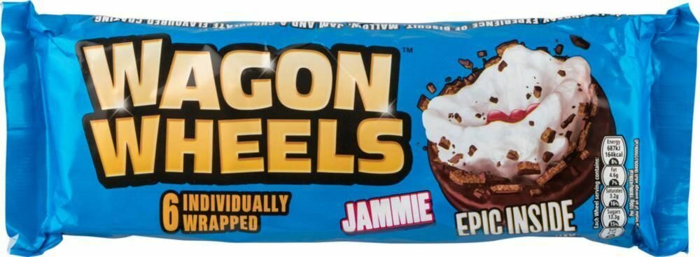 Печенье Wagon Wheels с суфле и джемом 228,6г