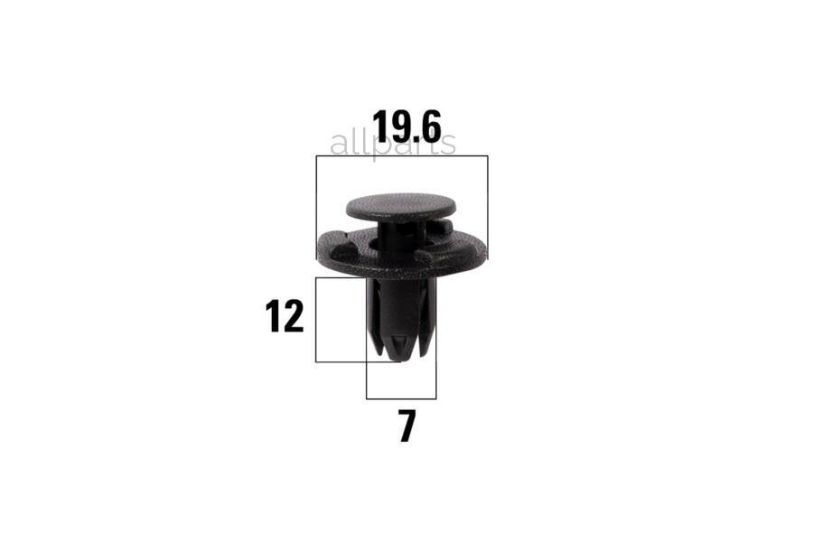 KRAFT KT106219 клипса пластмассовая