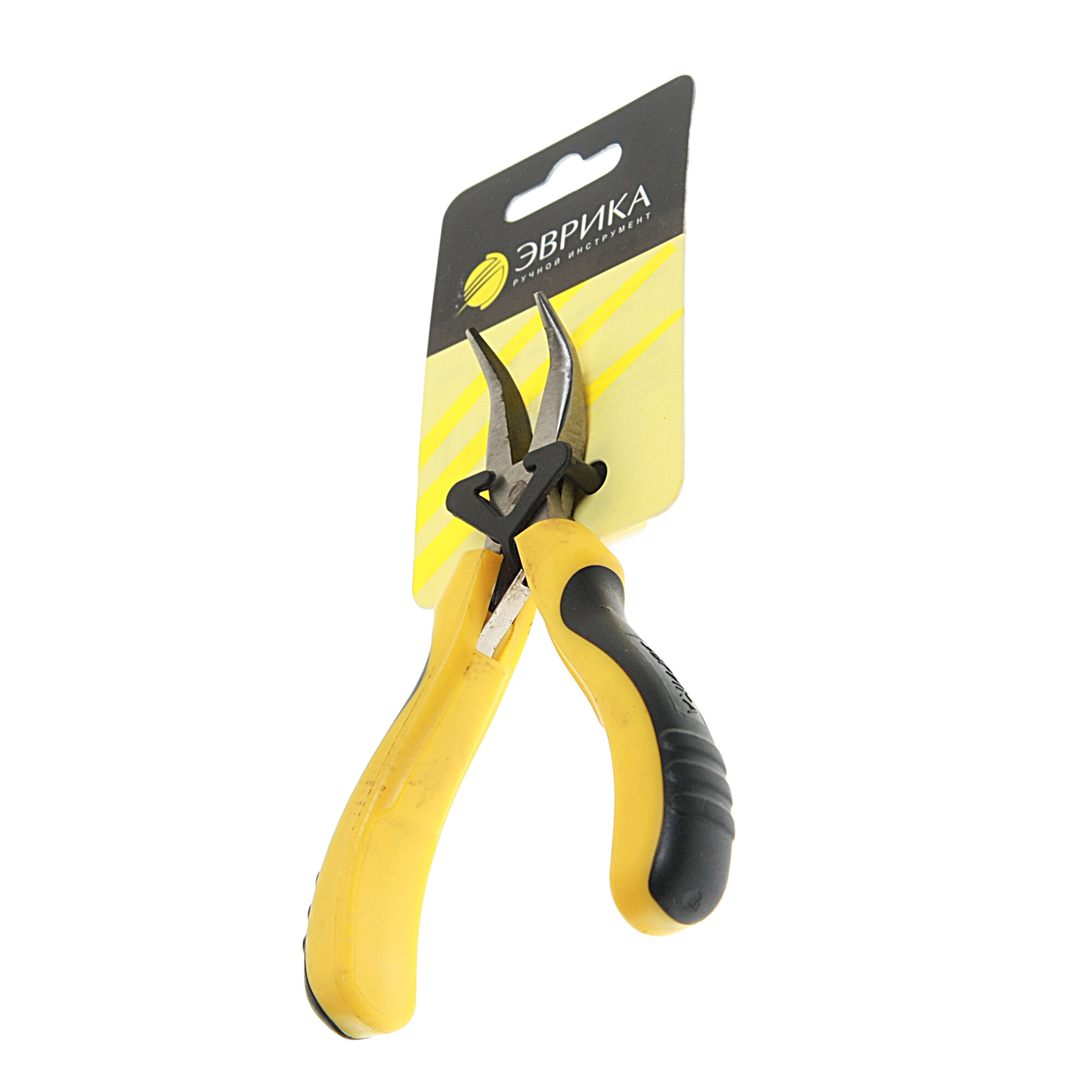 Тонкогубцы- утконосы изогнутые мини 4,5" эврика ER-6057B