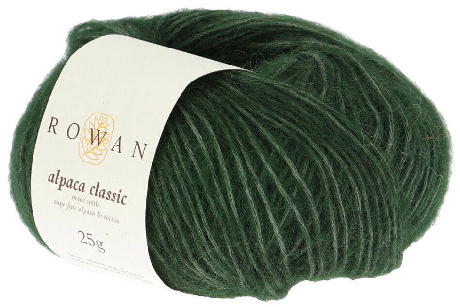Alpaca Classic /Альпака Классик/ пряжа Rowan, 9802214 (110, foliage green (листва зеленая), хаки)