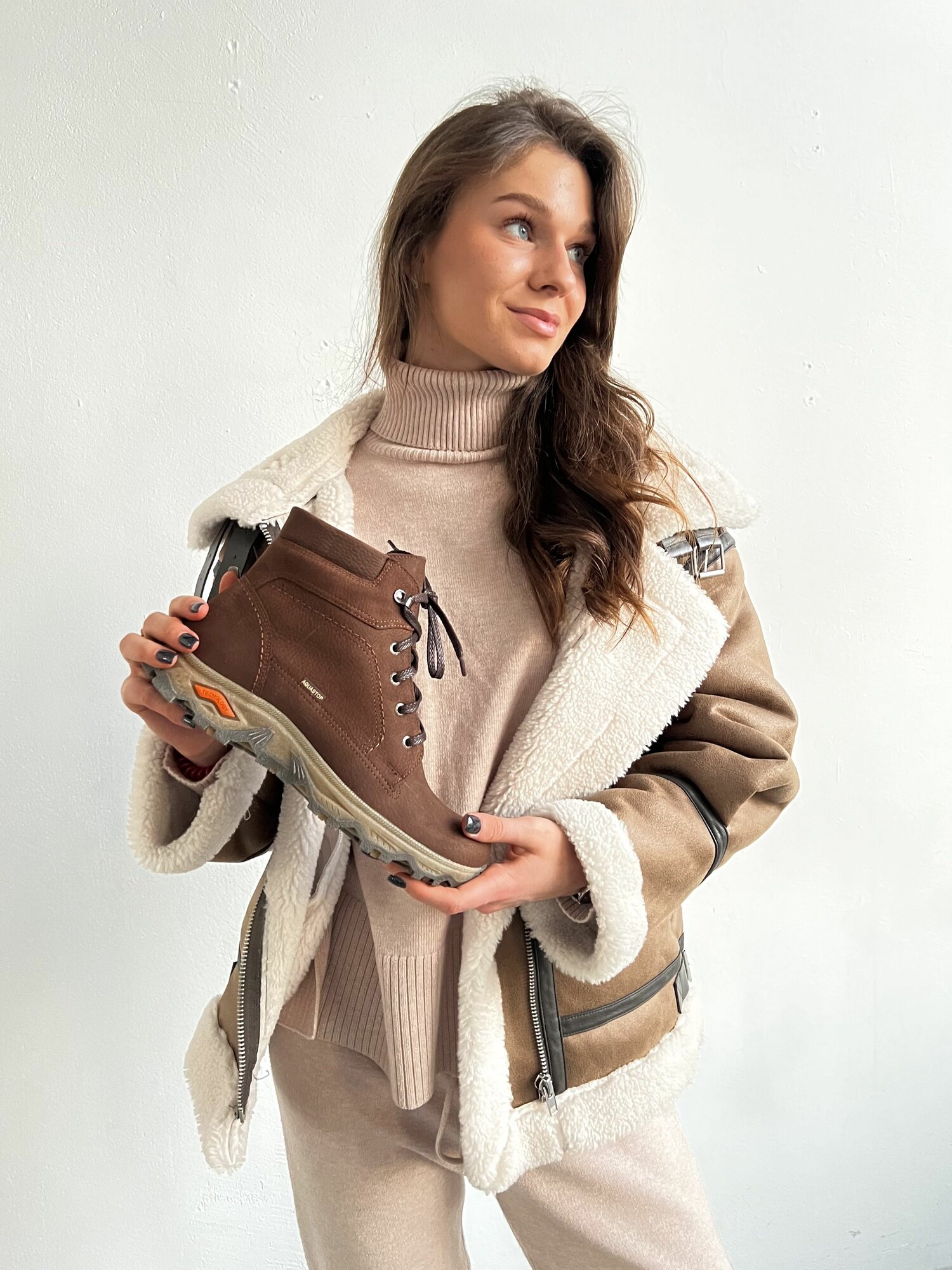 Ботинки на шерсти SPORTLOOK натуральная кожа защита АКВАСТОП