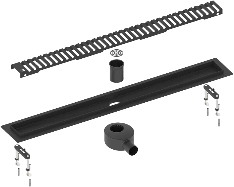 Душевой трап (лоток) Timo Drain Systems DS230107/03 700 вставка lines, черный