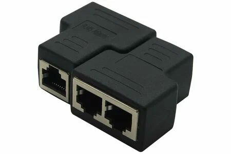 Разветвитель RJ-45 Pro Legend для Ethernet кабеля Lan витой пары на 2 порта PL1279