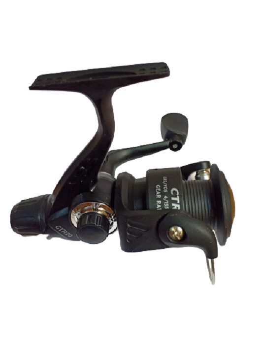 Катушка Jin Tai CTR, безынерционная, задний фрикцион, лесоемкость 22-25-30 мм, чёрная