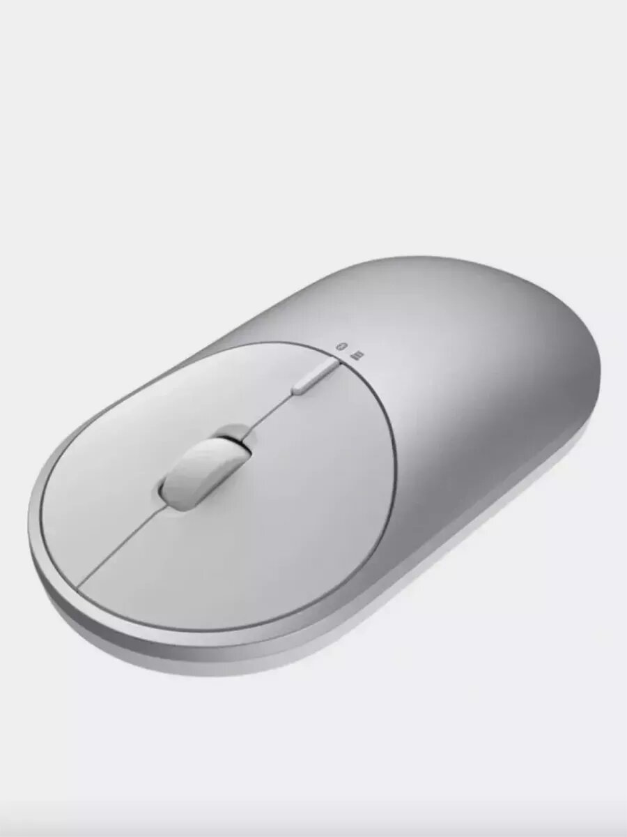 Мышь Xiaomi Mi Bluetooth Portable Mouse 2, 2000dpi, серебристый