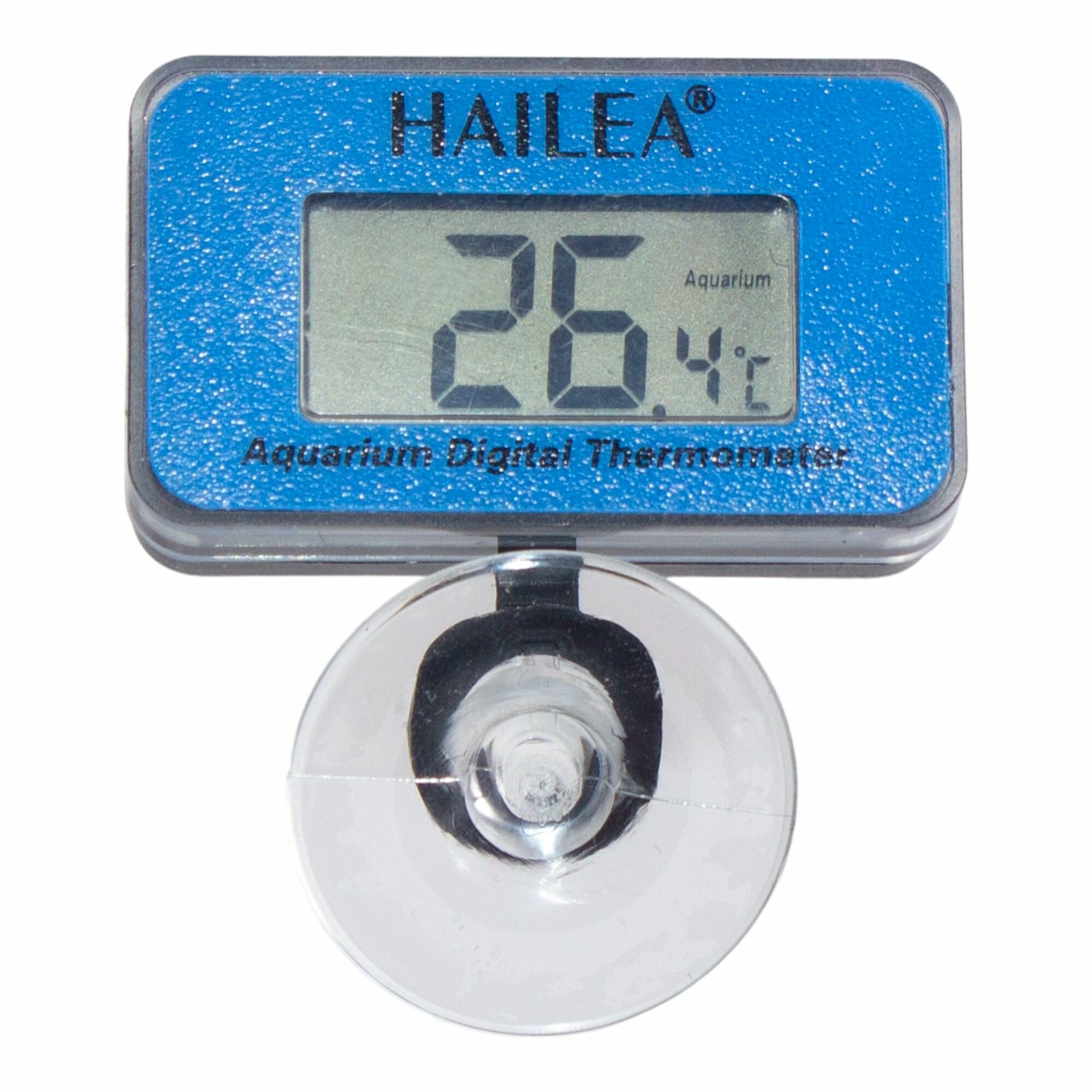 Термометр для аквариума, цифровой на присоске высокоточный Hailea 01F (6x5 см.) батарейка в комплекте
