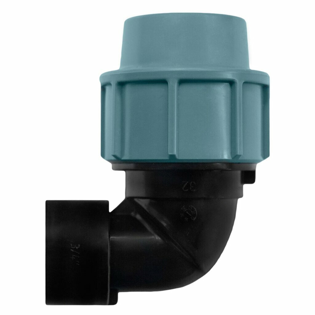 Уголок полиэтиленовый низкого давления ITAL d25 мм x 1/2" внутренняя резьба для воды