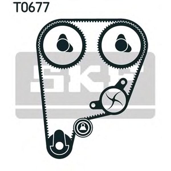SKF vkmc93210 (14400P7J004 / 14400PR4004 / 14510P30003) комплект ремня грм: ремень грм 125 зуб. ролик-натяжитель