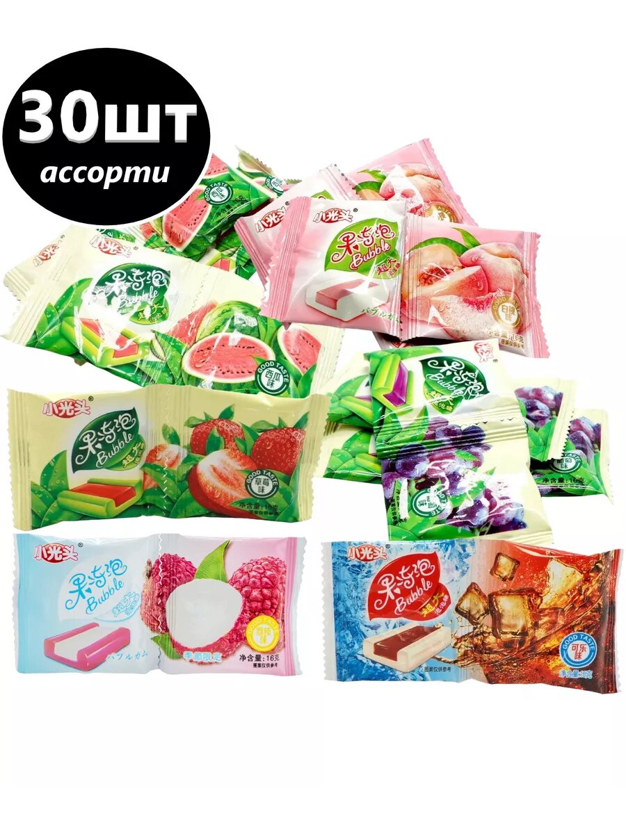 Жевательная резинка с прослойкой ассорти 16 г * 30 шт