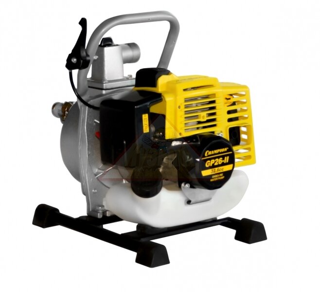 Мотопомпа CHAMPION GP26-II (130л/мин 8/30 1,22лс 7,2кг 1", легкий старт)