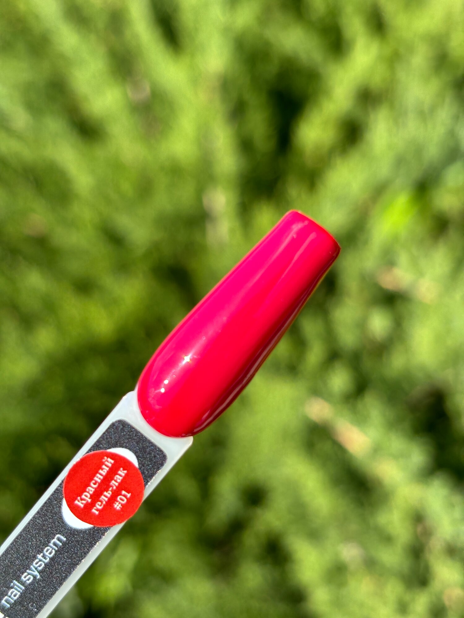 Гель-лак для ногтей QRB 01, красный, 10мл