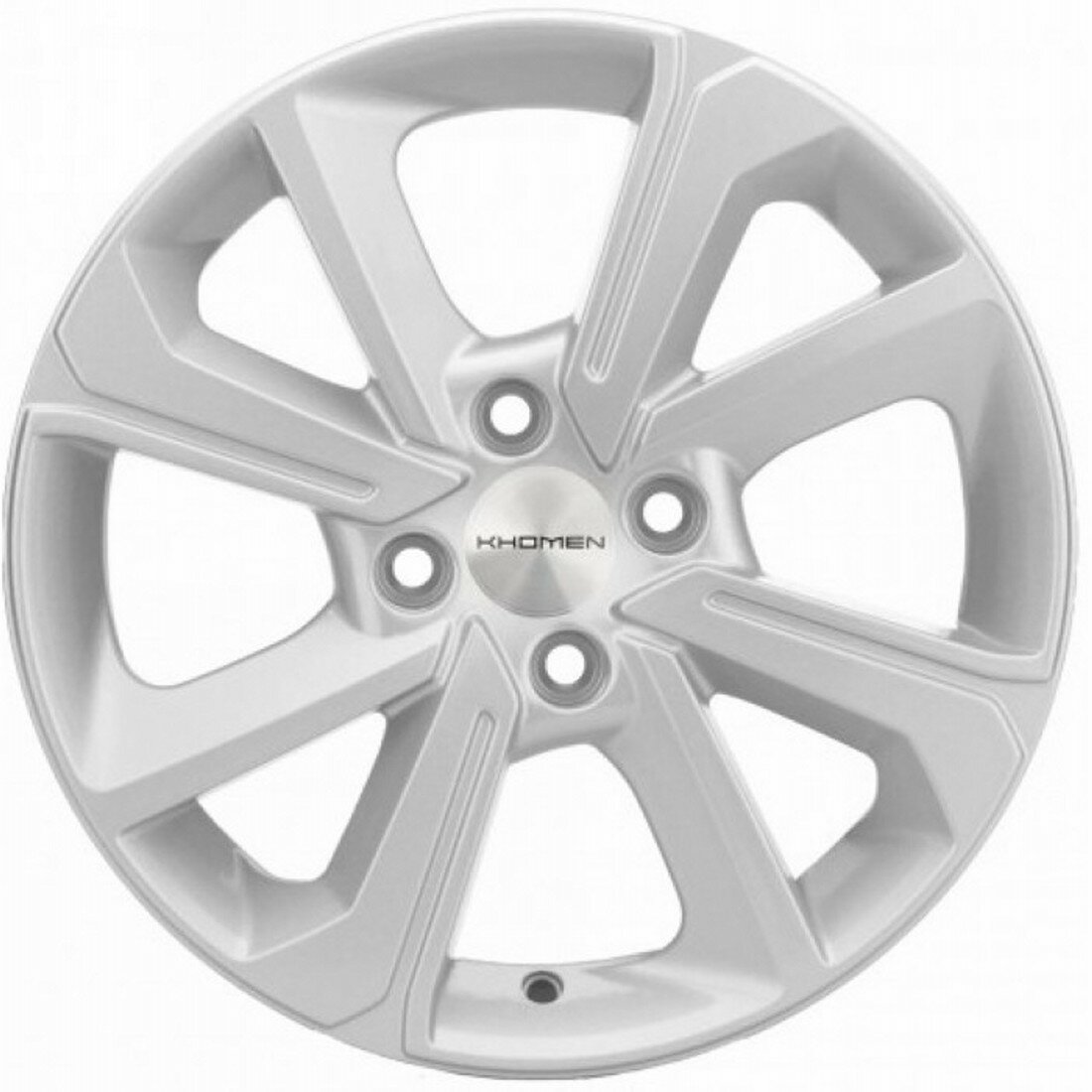 Колесный диск Khomen Wheels KHW1501 6x15 4x100 ET50 60,1 F-Silver литой для автомобиля