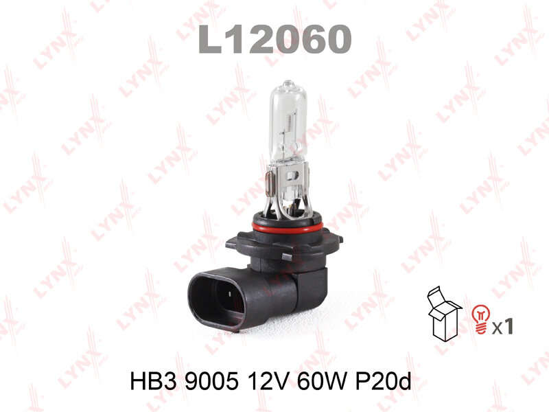 L12060 Лампа HB3 9005 12V 60W P20D