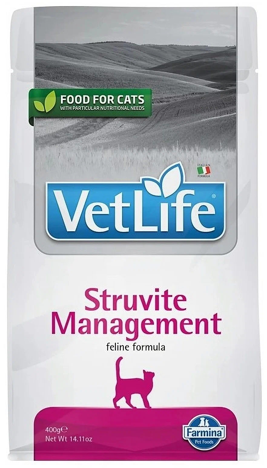 Farmina Vet Life Struvite Management сухой для кошек при рецидивах МКБ и идиопатическом цистите 400г