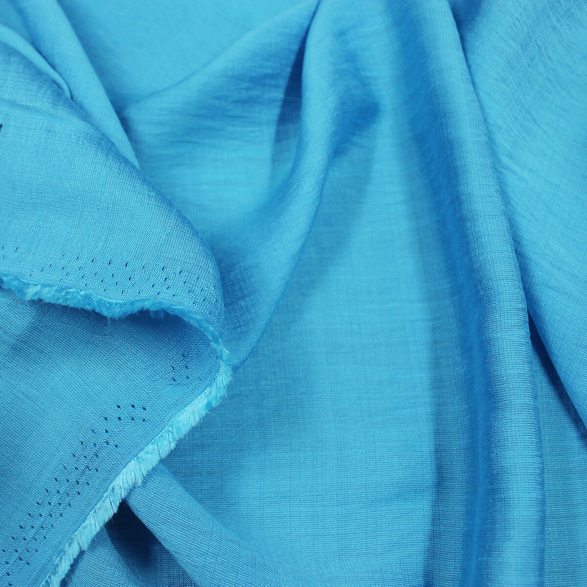 Плательная ткань "Ткани-100" 1 х 1,4м, бирюзовая, нейлон, 80 % вискоза, 20 % нейлон