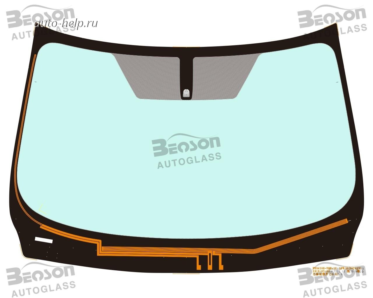 FYG INFINITI Лобовое Обогрев VIN Фиттинг solar