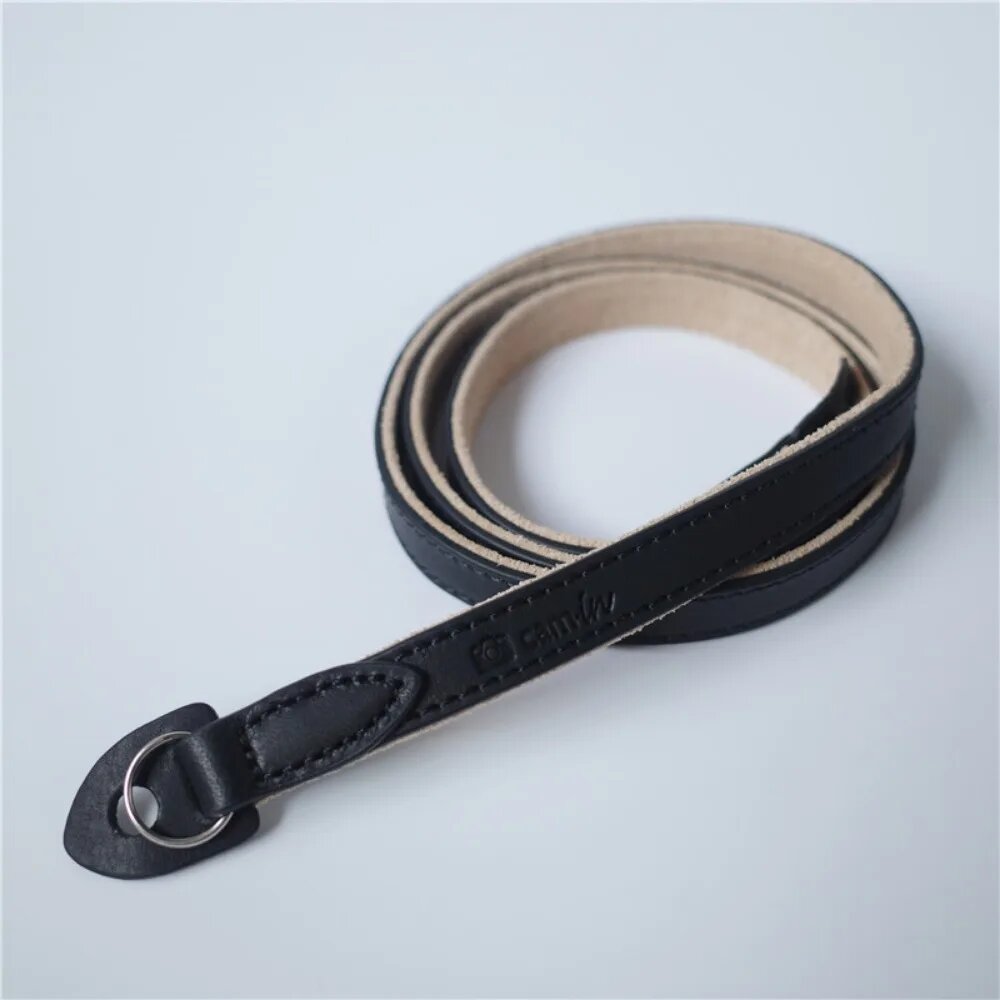 Новый тонкий кожаный ремешок для зеркальной фотокамеры в стиле ретро Black
