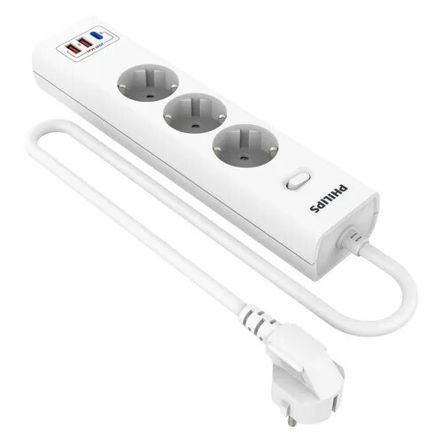 Сетевой фильтр Philips CHP4336WB/51, 3м, белый