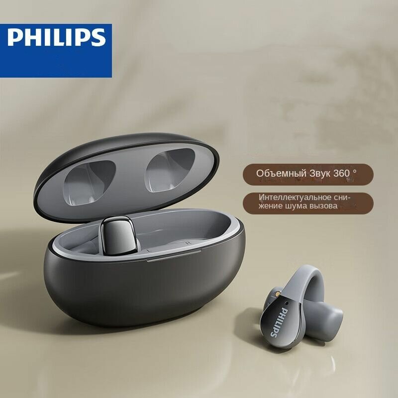 Беспроводная Bluetooth-гарнитура Philips clip-on обеспечивает открытое шумоподавление